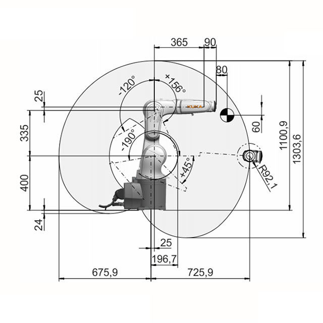 KR 6 R700-2 Tự động hóa phòng sạch Kuka Cánh tay Robot