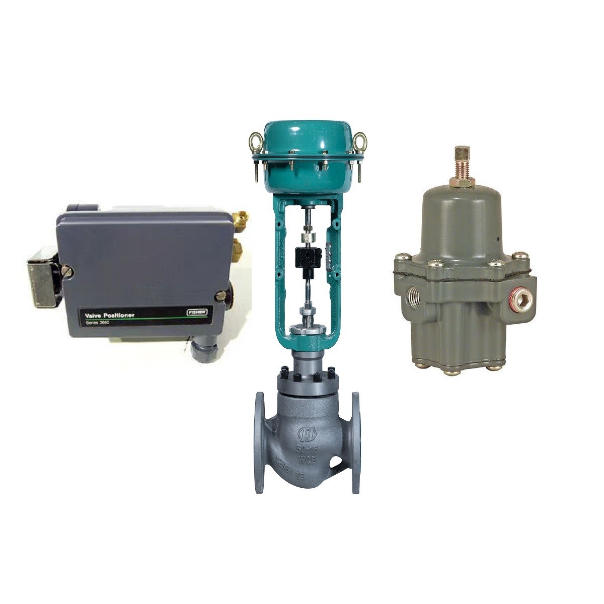 Van điều khiển lưu lượng khí nén với bộ định vị van Fisher 3661 và bộ ...
